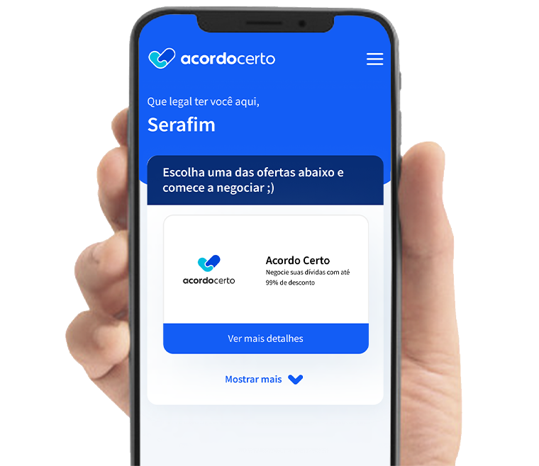 Acordo Certo: Como se Cadastrar e Começar a Negociar Suas Dívidas ...